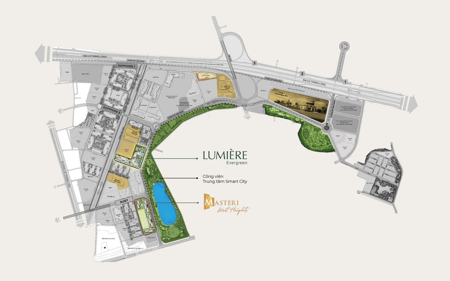 Lumiere Evergreen Smart City- Trực tiếp Masterise Homes